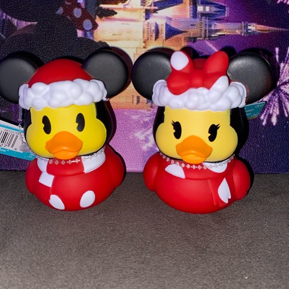Disney | Toys | Disney Mickey And Minnie Mouse Christmas Rubber Ducks ...
